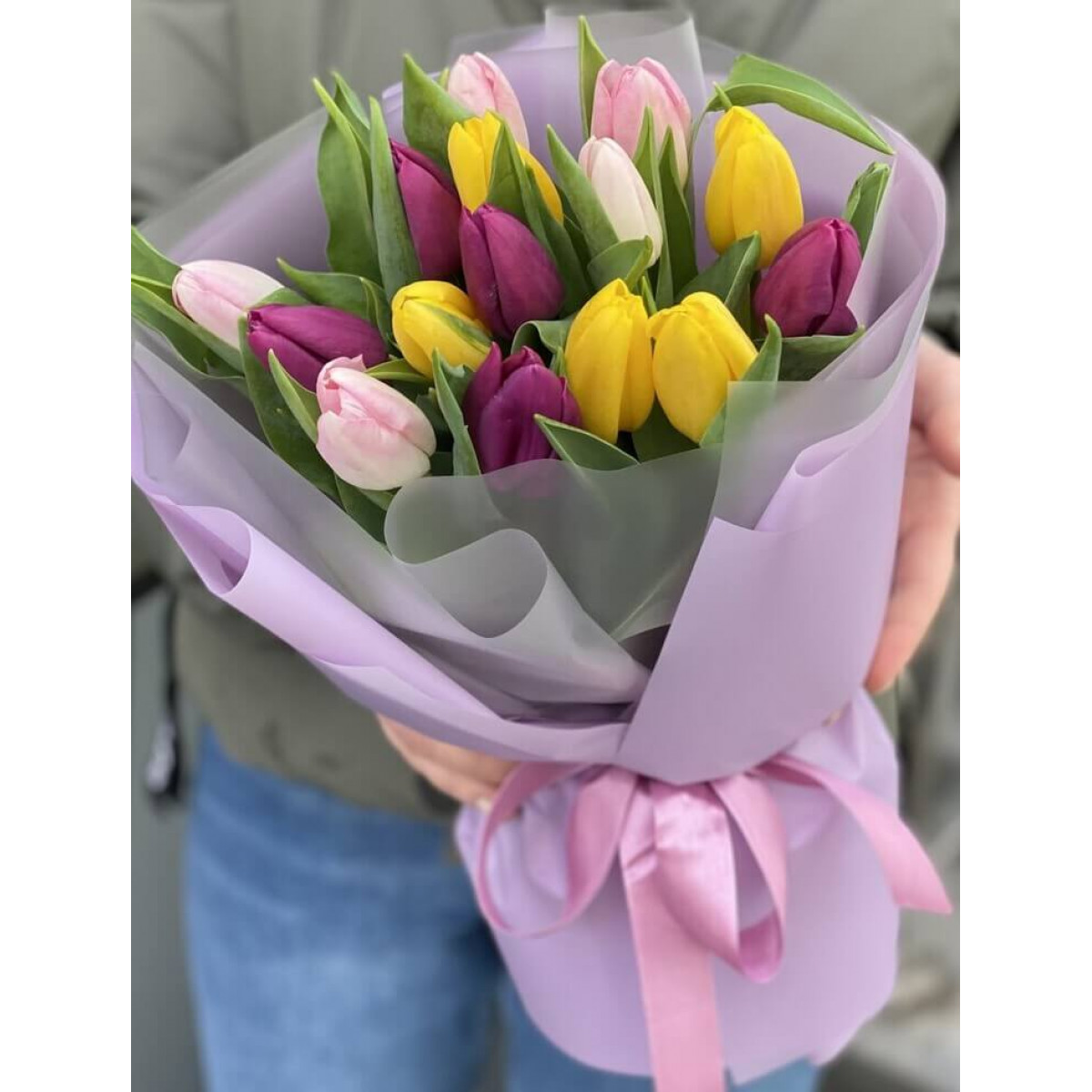 15 тюльпанов в Астане заказать с доставкой 🌷
